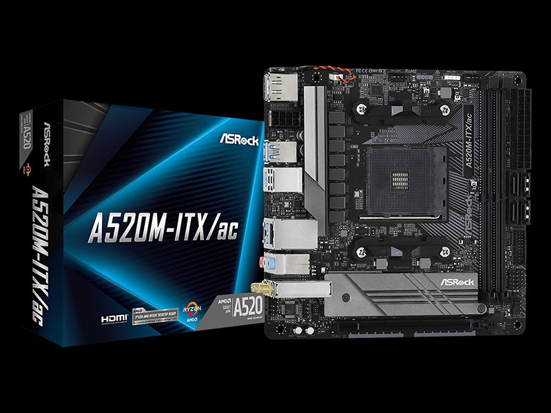 mini-itx.com: ASRock A520M-ITX/ac motherboard